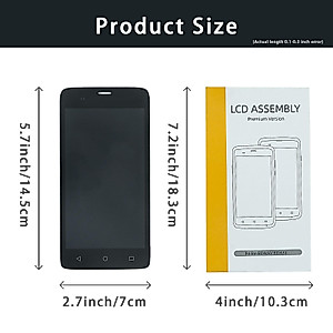 EDA51 LCD Screen with Touch Digitizer for Honeywell Scanpal EDA51 Barcode Scanner Handheld Mobile Computer, Display and Touch Screen Replacement