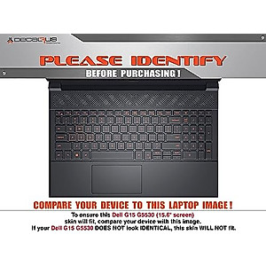 Decalrus - Protective Decal for The Dell G15 G5530 (15.6" Screen) Laptop Purple Carbon Fiber Vinyl Cover wrap CFdellG15_G5530Purple