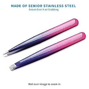 Precision Tweezers Set – Eyebrow Tweezers For Women Professional Stainless Steel Slant Pointed Tweezers For Ingrown Hair Removal, The Best Tweezer For Your Daily Beauty Routine – EMEOW