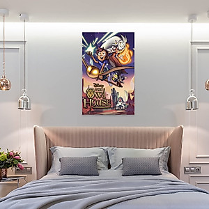 Fotuven Owl House Cartoon Character Classic Poster Canvas Art Poster Poster Decorative Painting Canvas Wall Art Living Room Posters Bedroom Painting 12x18inch(30x45cm)