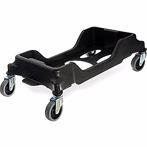 Carlisle FoodService Products TrimLine Plastic Dolly, 15-23 Gallons, Black