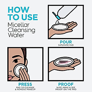 Garnier SkinActive Micellar Water For Waterproof Makeup, Facial Cleanser & Makeup Remover, 13.5 fl. oz, 2 count (Packaging May Vary)