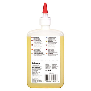 Fellowes Powershred Performance Shredder Oil, 12 oz. Extended Nozzle Bottle (35250)