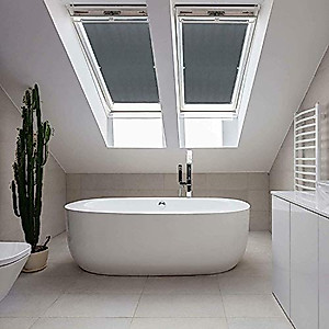 ZHhan Blackout Roof Skylight Blind Window Curtain for Velux F06 206 Roof Windows with Sucker UV Protection Without Drill and Easy InstallationSucker