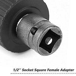 Mesee 2-13mm Capacity Keyless Drill Chuck Adapter, 1/2-20UN Mount Thread Impact Quick Change Conversion Tool for Air Impact Wrench