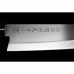 Seki Japan TSUBAZO Japanese Meat Vegetable Cleaver, Stainless Steel Butcher Knife, Shiraki Handle, 170 mm (6.7 in)