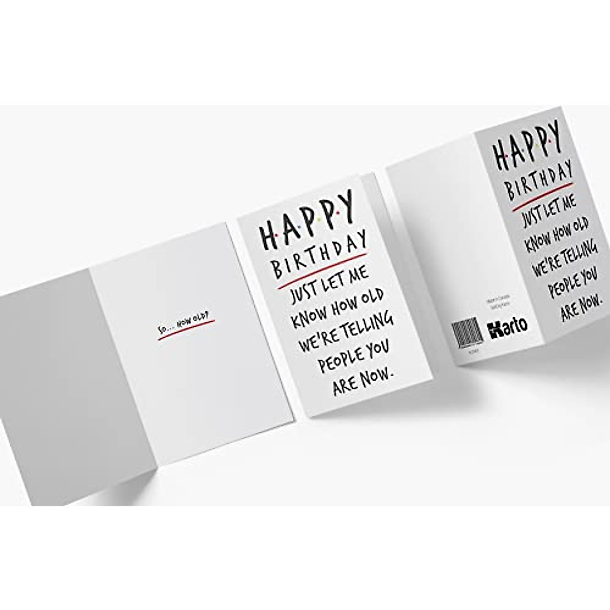 Funny Birthday Card For Men and Women, Single Large 5.5 x 8.5 Happy Birthday Card For Him Or Her, Birthday Card For Husband, Birthday Card For Brother - Birthday Card For Sister, Birthday Card For Son, Nephew, Niece - Karto - You Are Now Happy