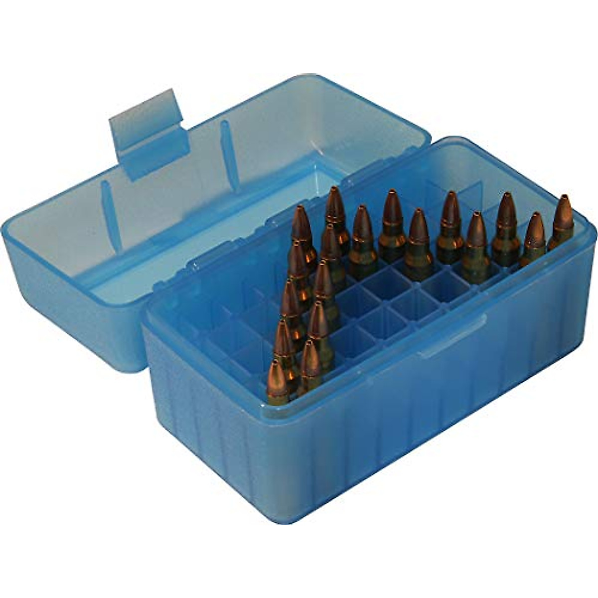 MTM 50 Round Rifle Ammo Box 17, 204, 223, 5.56x45, 6x47