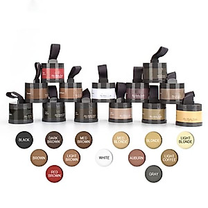 Hairline Powder(Medium Brown) Hair Root Dye, Instantly Hair Color Shadow Cover Gray Hair Root, Hair Touch-Up, Thin Hair Powder 4g…