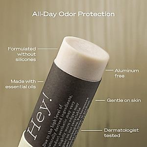 Hey Humans Deodorant, Aluminum Free Deodorant for Women and Men, Contains Naturally Derived Ingredients, All Day Odor Control, Refreshing Deodorant Essential Oils, Pack of 3, Lavender Vanilla