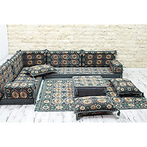 Arabic Floor Sofa Set, Arabic Floor Seating, Arabic Floor Sofa, Arabic Majlis, Arabic Couches, Jalsa, Floor Seating Sofa (With STANDARD FOAM)