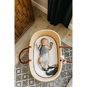 Copper Pearl Baby Gown - Knotted Newborn Sleepers for Baby Boy and Girl, Soft Stretchy Long Sleeve Infant Gowns with Bottom Tie and Hand Mittens, Perfect Hospital Coming Home Outfit (Picasso)