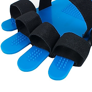 Jinon Finger Orthotics Points Fingerboard Stroke Hemiplegia Finger Training Device for Stroke/Hemiplegia/Traumatic Brain Injury(Right Hand/S) (Blue, Free Size)