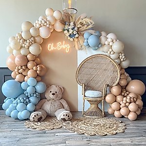 Teddy Bear Theme Balloon Garland for Gender Reveal (BLUE)