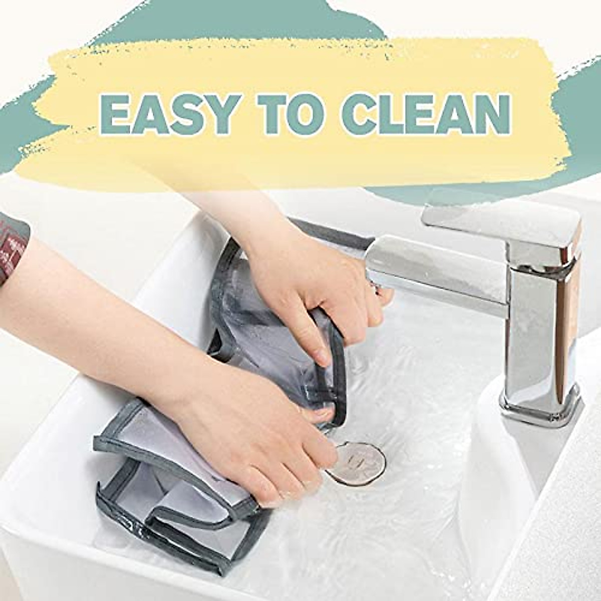 Flocovers Wardrobe Clothes Organizer（2PCS）- Washable Drawer Dividers for Clothes - Pants, Jeans, T Shirt Organizer for Drawer - Folded Closet Organizers (GRAY, 3 Pack -Leggings-Jeans-T-shirts)