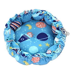 LINLIJIA Dog Kennel, Dog Crate, Sturdy Durable Dogs Nest, Round Cat Bed Deep Sleeping Bed Dog Cat Winter House Drawstring Design Pet Mat for Kitten Puppy Sleeping Supplies