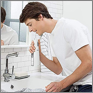 Waterpik WF02 Cordless Express Water Flosser and Replacement Plaque Seeker Tips Pack of 2 for Implants and Dental Work, Battery Operated, Portable & Waterproof