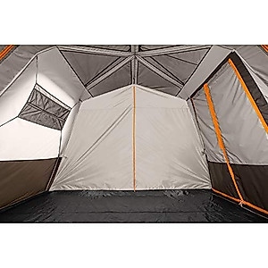 Bushnell Instant Tent | 6 Person / 9 Person / 12 Person Instant Tents Cabin Design Perfect for 3 Season Family Camping Essentials, Hunting, and Fishing with Fast Setup and 3 Rooms (12 Person)