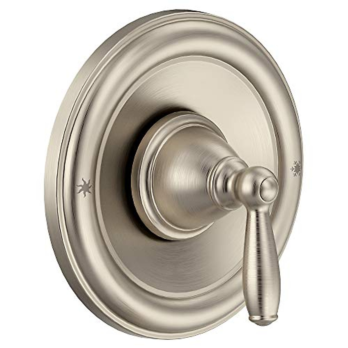 Moen 2510 Monticello PosiTemp Pressure Balancing Shower Valve, 1/2-Inch IPS with MOEN T2151BN Brantford PosiTemp Tub/Shower Trim Kit Without Valve, 1 count, Brushed Nickel