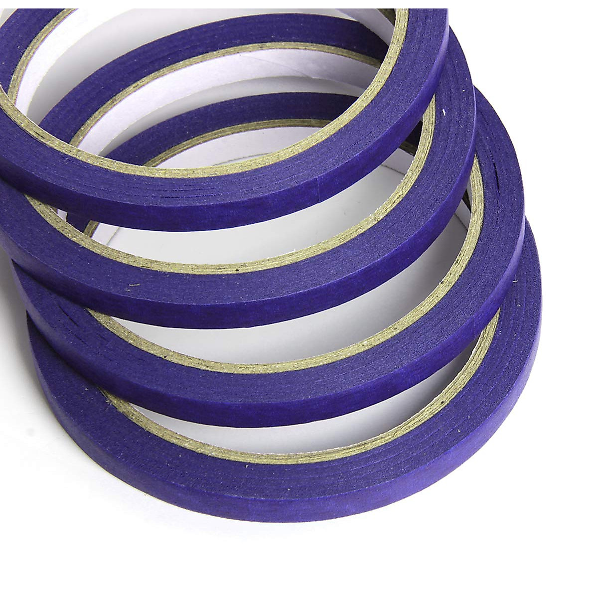 SBYURE 6 Pack 0.27 Inch Blue Painters Tape,Easy Removal Thin Narrow Finishing Masking Tape Painting Tape Wall Tape,Good Adhesive and No Residue,132 Yards