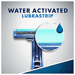 Gillette Sensor2 Plus Fixed Men's Disposable Razor, 10 Count (Pack of 3) Blue