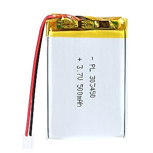 AKZYTUE 3.7V 500mAh 303450 Lipo battery Rechargeable Lithium Polymer ion Battery Pack with PH2.0mm JST Connector