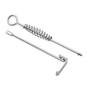 Smith & Basil Charcoal Ash Rake for Grill - Tool Poker - Grilling Accessories - with a Microfiber Cleaning Cloth