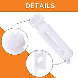 40 Sets of Clear Vertical Blind Repair Tabs Blind Fixers Vertical Blind Slat Replacement (80 PCS) with 15 PCS White Vertical Blind Stem Parts for Carrier Clips Replacement Vertical Blind Repair Kit