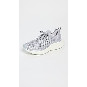 APL: Athletic Propulsion Labs Women's Techloom Zipline Sneakers, Metallic Silver/White, 6 Medium US