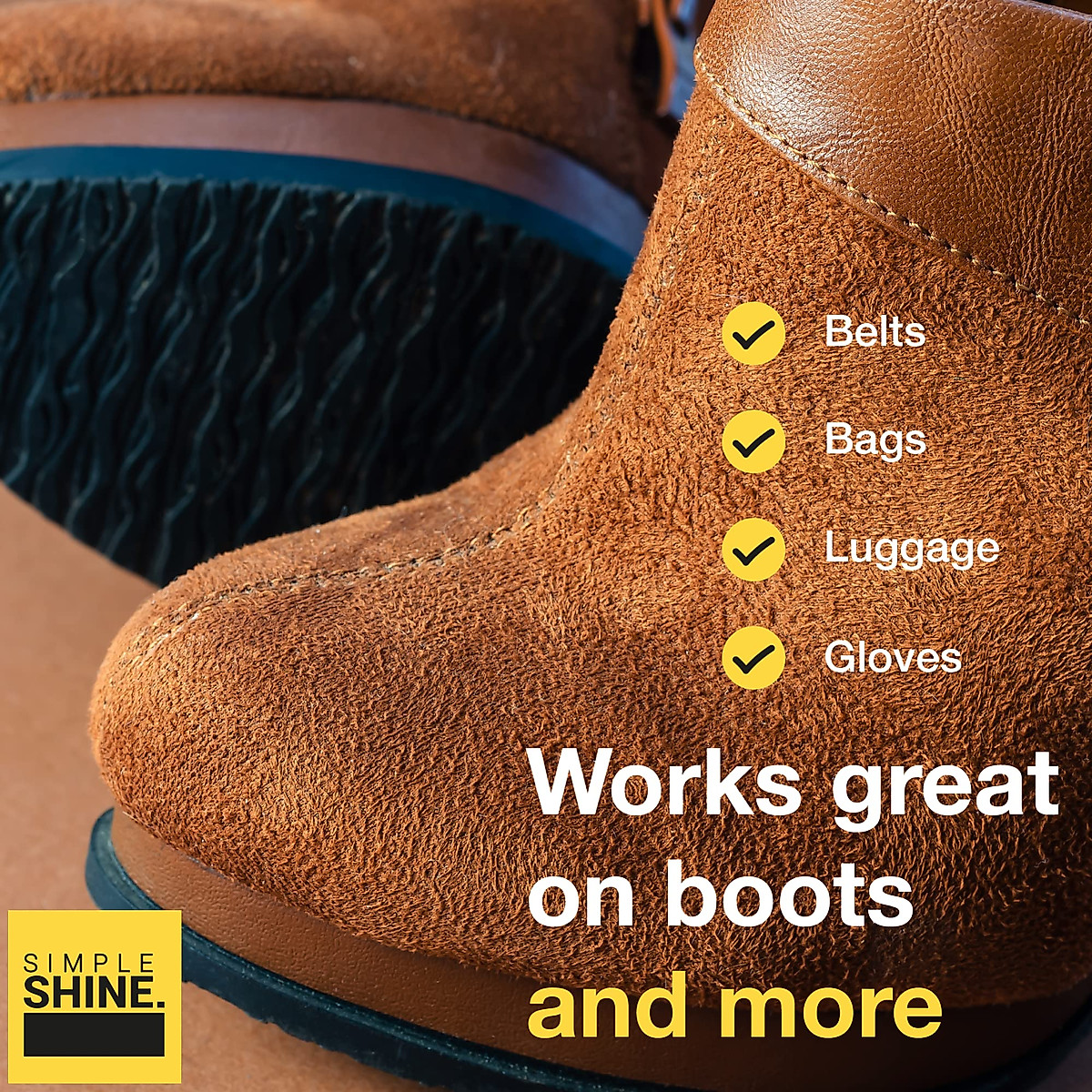 Simple Shine. Suede Shoe Cleaner - Premium Suede Brush Nubuck Cleaner Crepe Brush and Suede Eraser Set | Suede Brush for uggs | Complete Shoe Cleaning Bristle Brushes Kit for Nap Care