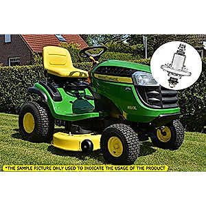 Spindle Fit for John Deere Mower - Spindle Assembly Fit for John Deere LA135 LA115 LA125 LA145 LA105 LA130 D140 D130 D105 D110 L110 X110 42" 48" Lawn Mower Tractor Deck, Replace GY20454 GY20962