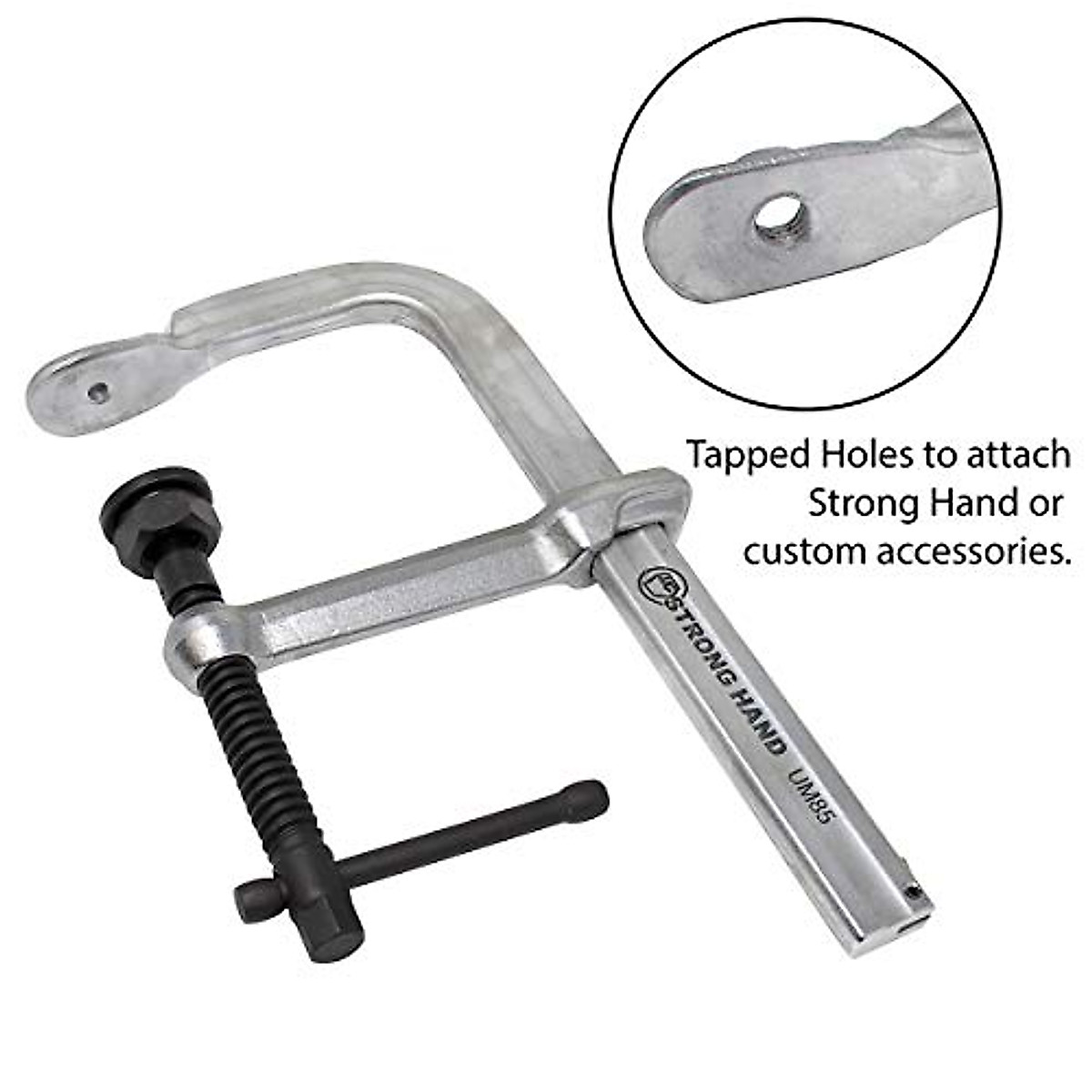 Strong Hand Tools UM125-C3 Regular Duty Bar Clamp, 12-1/2" Capcaity, 2400 LBS Clamping Pressure, 5-1/2" Throat Depth
