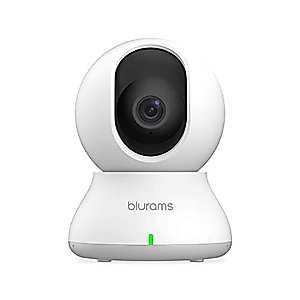 blurams Security Camera, 2K Indoor Camera 360-degree Pet Camera for Home Security w/ Motion Tracking, Phone App, 2-Way Audio, IR Night Vision, Siren, Works with Alexa & Google Assistant