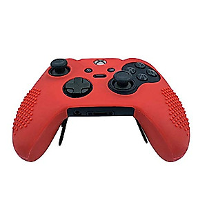 OSTENT Soft Protective Silicone Rubber Skin Case Cover for Xbox One Elite Controller (Red)