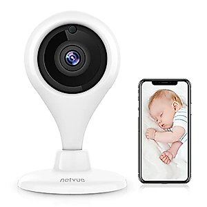 NETVUE Indoor Camera - Baby Monitor with Camera and Audio, 2-Way Real-time1080p Night Vision, Advanced AI Motion Detection, Home Security Camera for Baby Nanny Elderly and Pet Monitor, Work with Alexa
