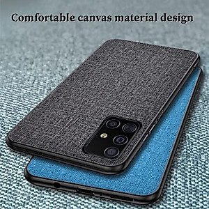 OLOBBIRD Light Thin Comfortable Skin-Friendly Canvas Phone Case for Samsung Galaxy A10 20 A30 A40 A50 A70 A80 A90 E S Back Cover. Personalized Popular Creative Durable Bumper(Green,A10)