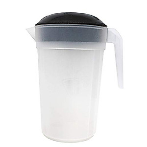 Tribello LARGE 1.3 Gallon Water Pitcher, Plastic Juice Pitcher With Lid - Dishwasher Safe, BPA Free, Colors May Vary (1.3 Gallon)