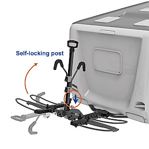 HYPERAX 2023 Volt RV -RV Approved Hitch Mounted 2 E Bike Rack Carrier for RV,Camper,Motorhome,Trailer,Toad with 2" Tow Hitch Receivers - Up to 2X 80lbs eBikes with Up to 5" Fat Tires