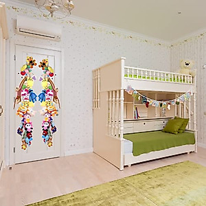 Stuffed Animals Storage Chain Organizers, LONCHDAN 80" Cotton Hanging Storage Chain with 20 Metal Clips Stuffed Animal Display Holder Chain for Wall or Corner Nursery Play Room