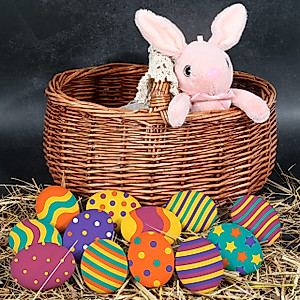 JOYIN 24 Pcs 2.36" White Easter Wood Eggs, Craft Fake Eggs, Decorating Eggs for Kids Easter DIY Paint Your Own Egg Decor, Easter Craft, Easter Basket Stuffers, Easter Eggs Hunt, School Supplies