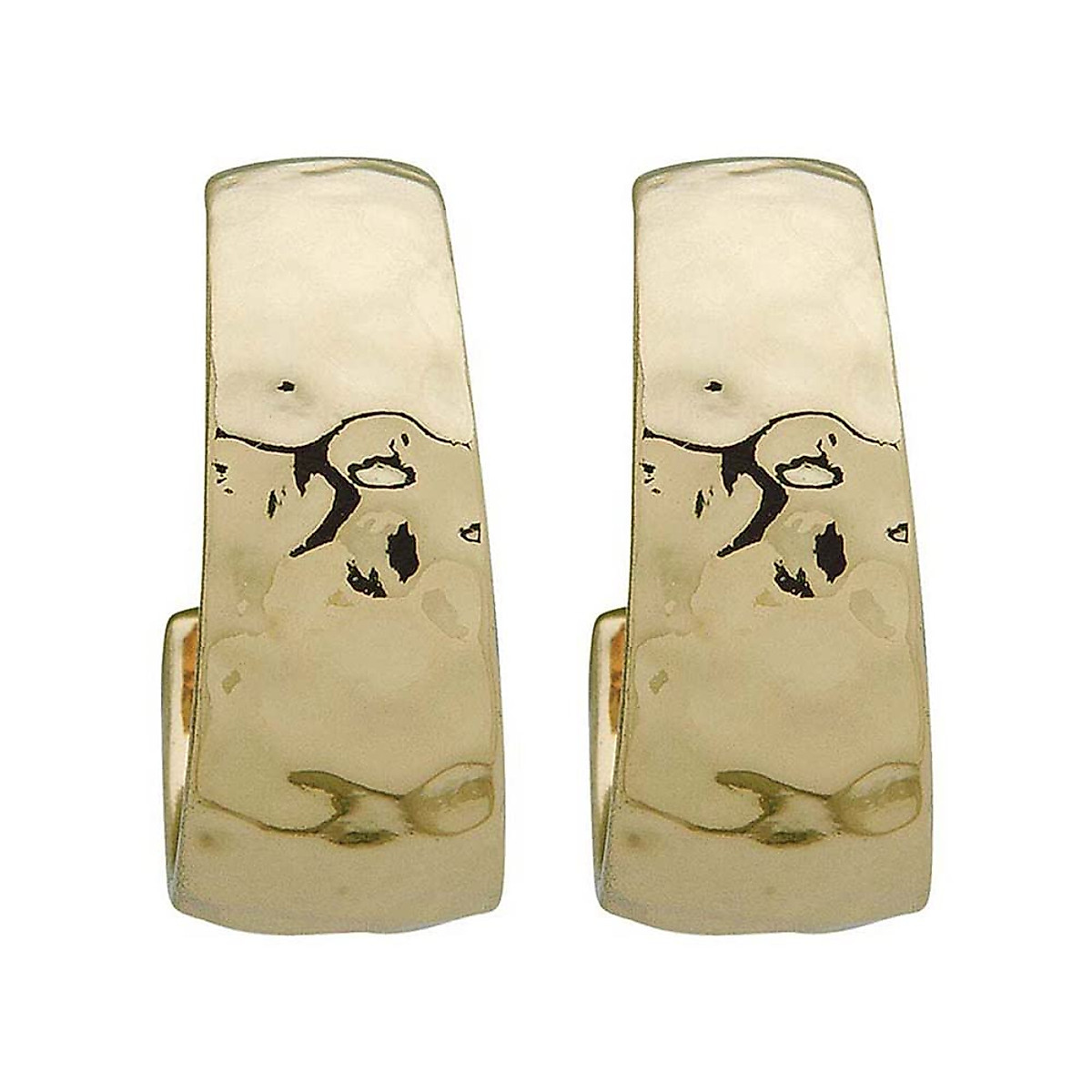 NINE WEST Women's Classics Women's Polished Gold Tone Hoop Earrings