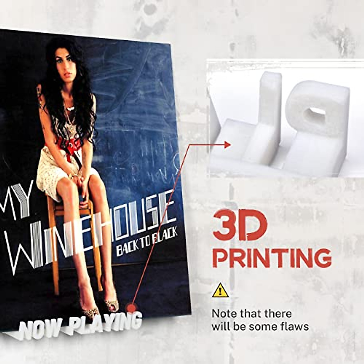 ONE WALL Now Playing Vinyl Record Stand Wall Mount Vinyl Record Holder Record Display Storage Holder for Album Hanging Storage Shelf, White