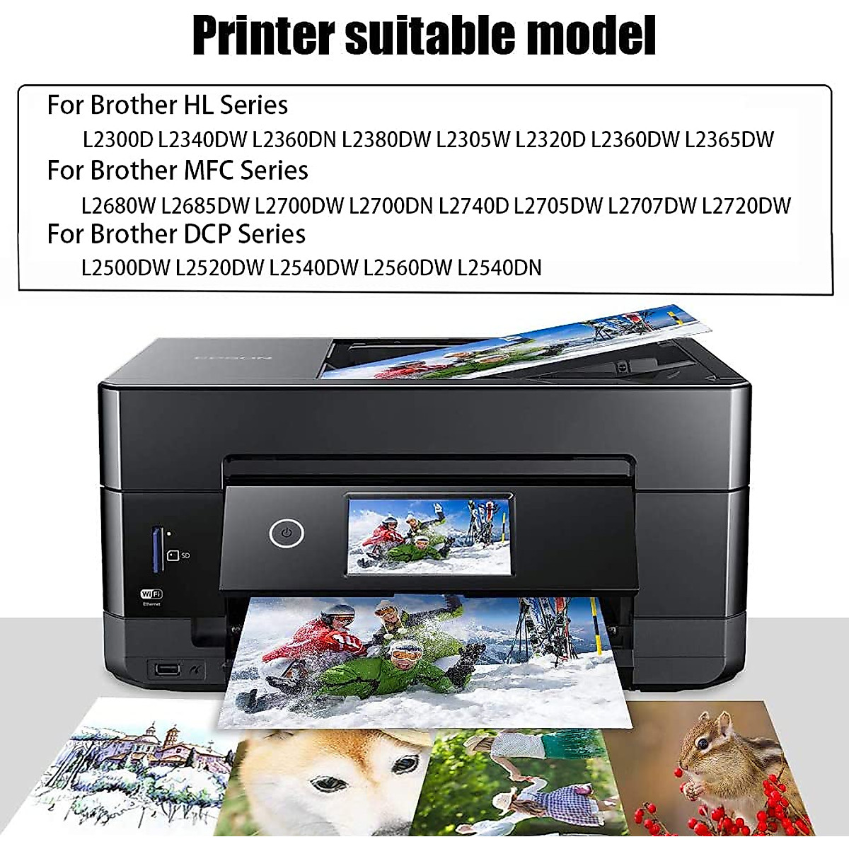 ICOMJET 4Pack Compatible Toner Cartridge Replacement for Brother TN660 TN630 use for Brother DCP-L2540DW HL-L2340DW HL-L2300D HL-L2380DW HL-2320D MFC-L2700DW MFC-L2680W MFC-L2740DW (Black)