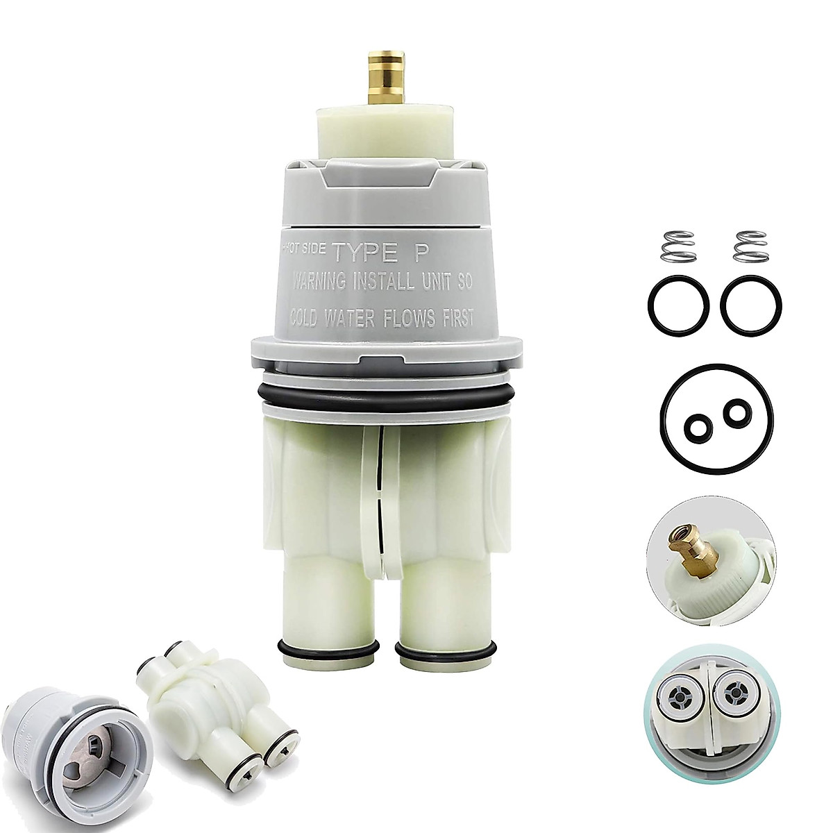 RP46074 Shower Cartridge for Shower and Tub 13/14 Series, Monitor Shower Parts,Single-handle MulitChioce Universal Valve Cartridge Assembly Water Cartridge