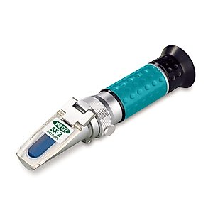 Vee Gee Scientific SX-2 Handheld Refractometer, with Sodium Chloride Scale, 0-28%, +/-0.2% Accuracy, 0.2% Resolution