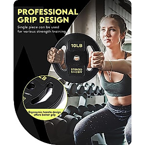 Abovegenius Barbell Weight Set for Lifting, 45 Lb Weight Bar Set with Adjustable Weights for Workout Bar for Home Gym (Black)