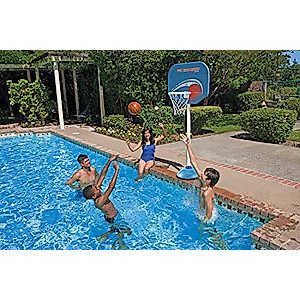 Poolmaster 72794 Pro Rebounder Adjustable Poolside Basketball Game , Blue