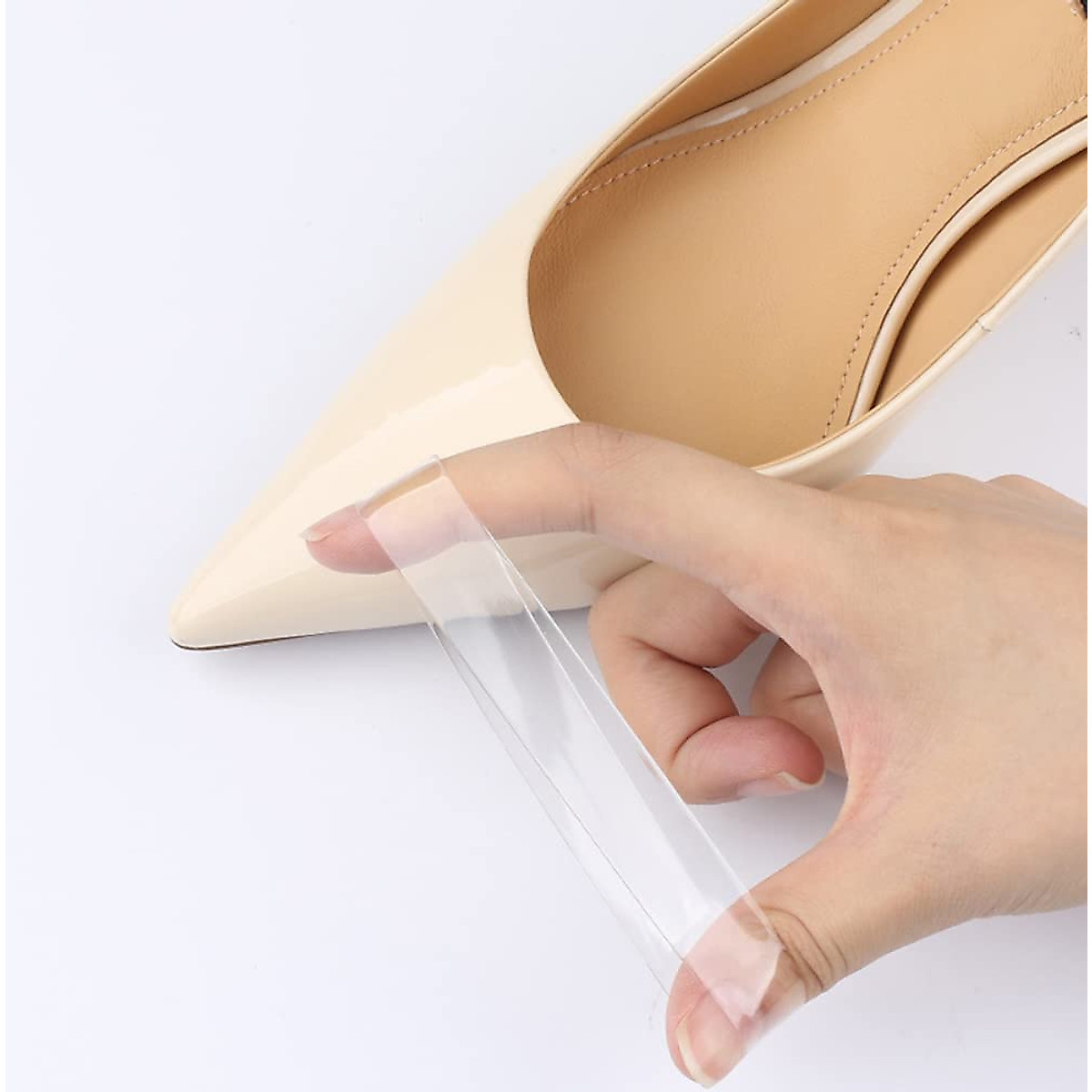 5 Pairs Womens Transparent Silicone Invisible Shoe Strap Elastic Shoes Band High Heels Anti-loose Shoelace for Holding Loose High Heel