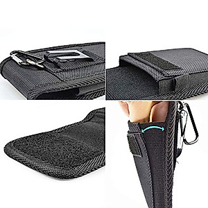 Njjex Cell Phone Holster for iPhone 11 12 13 14 Pro Max XR 7 8 Plus Samsung Galaxy S22 Ultra S21+ S20 S10 A02S A12 A13 A32 A42 A52 5G A11 A21 A51 A71 Belt Clip Holster Phone Pouch Holder Carrying Case