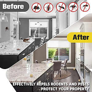 SFDINVFI Pest Control, Rodent Repellent, Mouse Repellents, Mice Repellent, Rat Deterrent, Peppermint Oil Mice Repellent, Repel Rodents, Roach, Ant, Mosquito, Spider, Moths & Other Pest Repellent- 8P